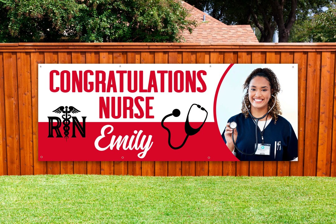 Nurse Graduation Banner Nursing Graduation Banner Rn Bsn Lpn Nurse ...