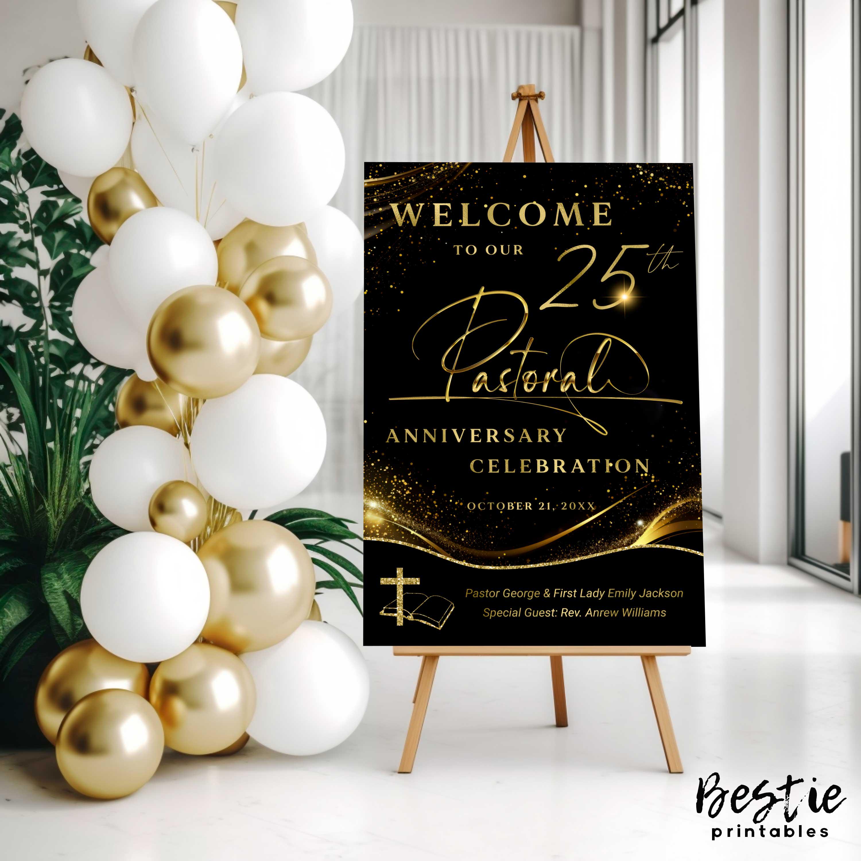 Pastoral Anniversary Welcome Sign, Church Anniversary, Pastor ...
