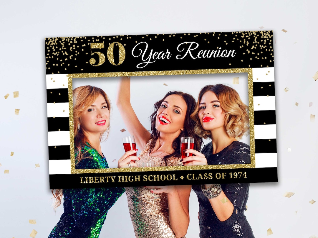 Class Reunion Photo Prop Frame, 50th Class Reunion Photo Booth, Class ...