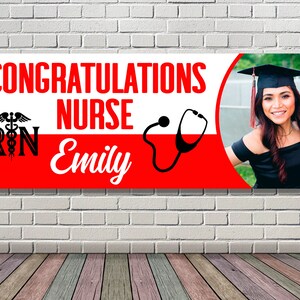 Nurse Graduation Banner Nursing Graduation Banner Rn Bsn Lpn Nurse ...