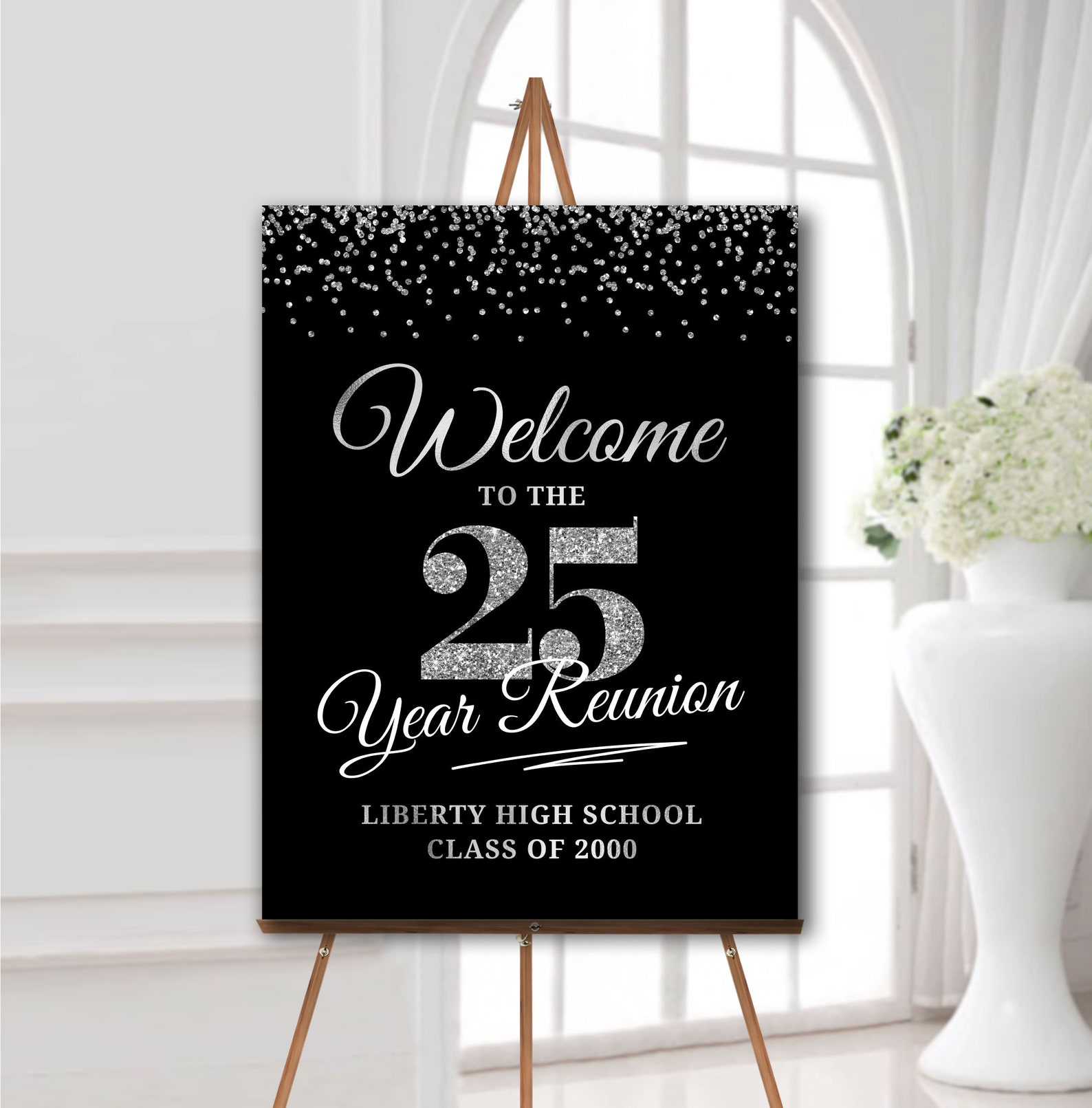 25th Class Reunion Welcome Sign 50th Class Reunion Poster High School