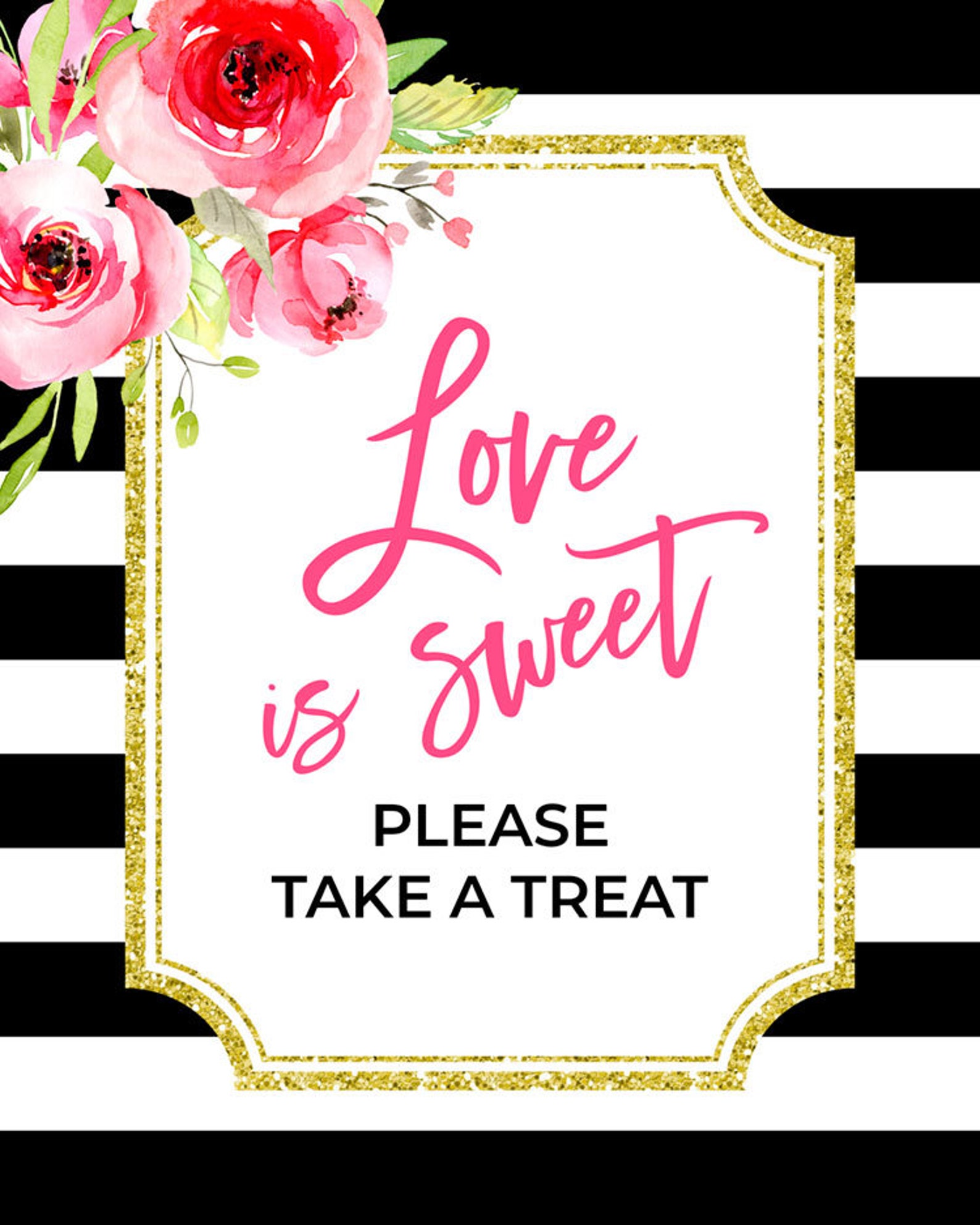 Dessert Table Sign Wedding Signs Printable Bridal Shower Sign | Etsy