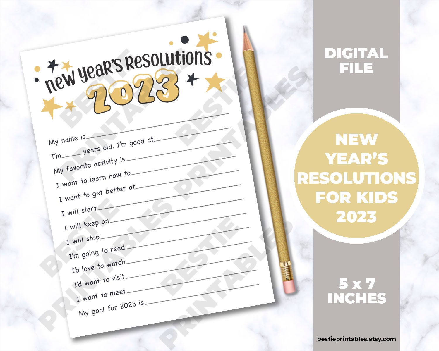 New Years Resolutions List