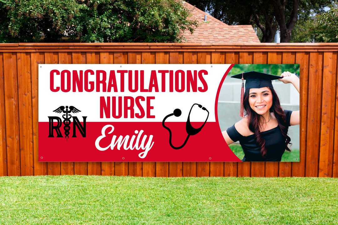 Nurse Graduation Banner Nursing Graduation Banner Rn Bsn Lpn - Etsy