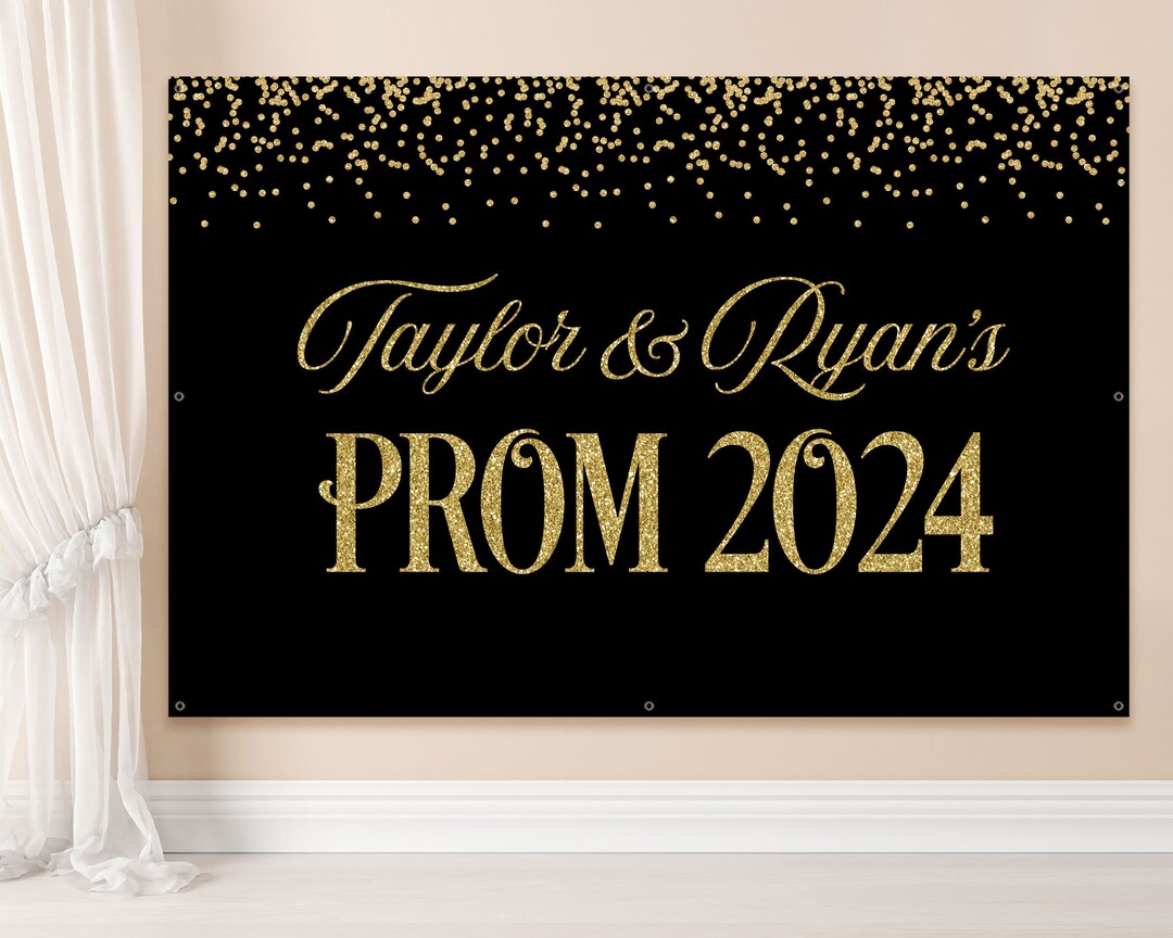 Prom Decorations 2024, Senior Prom Sign Personalized and Printed ...