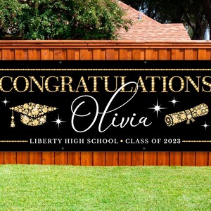 Graduation Banner Outdoor Graduation Backdrop Graduation Banner With ...