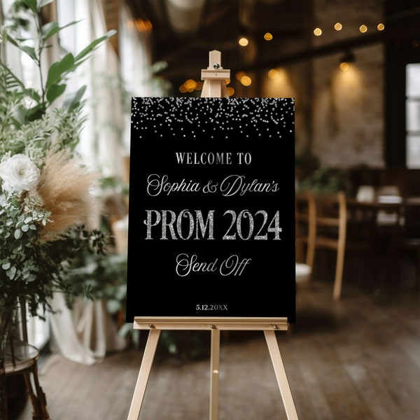 Black Silver Prom Signs - Etsy