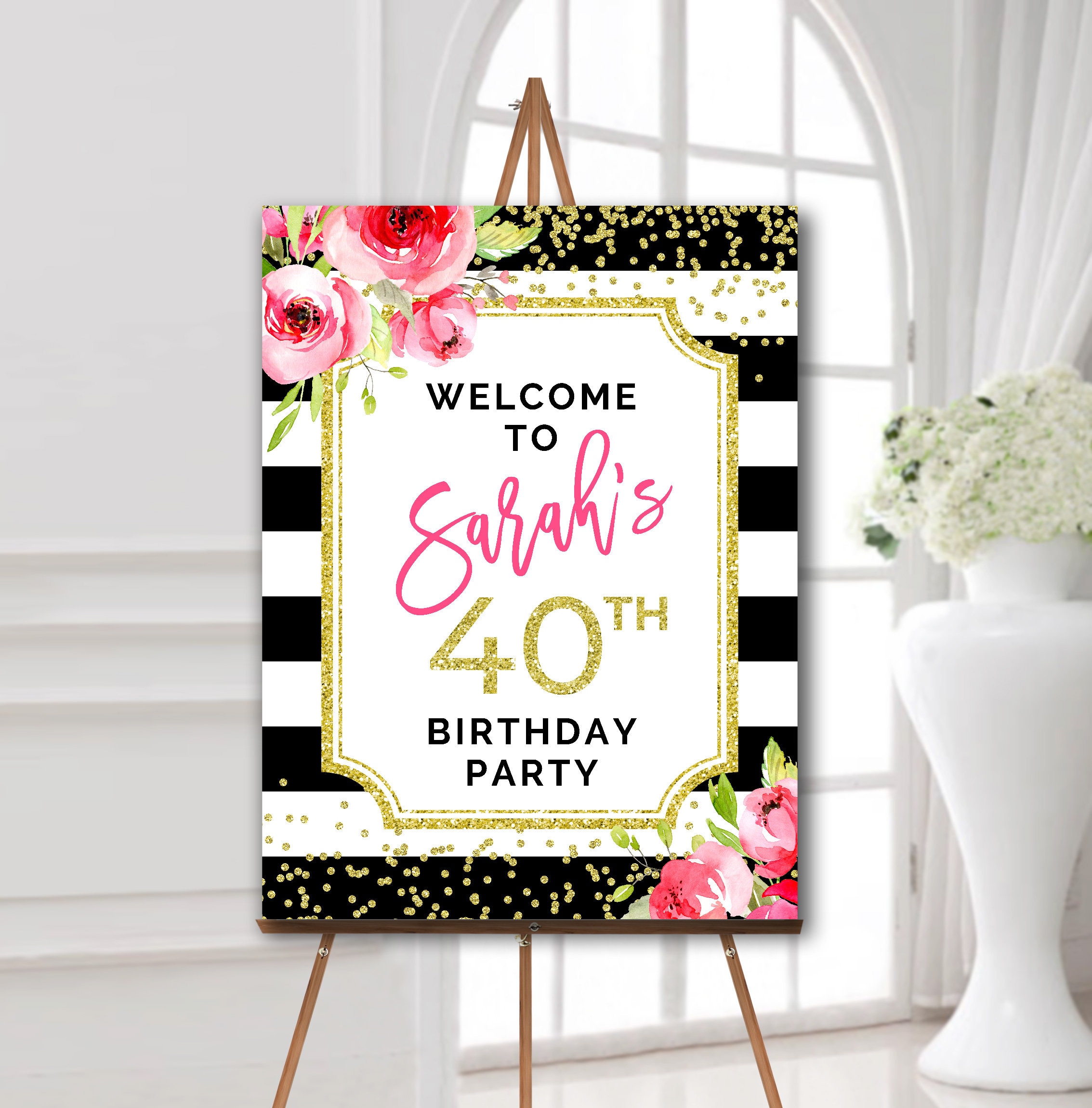 Kate Spade Party Banner Printables