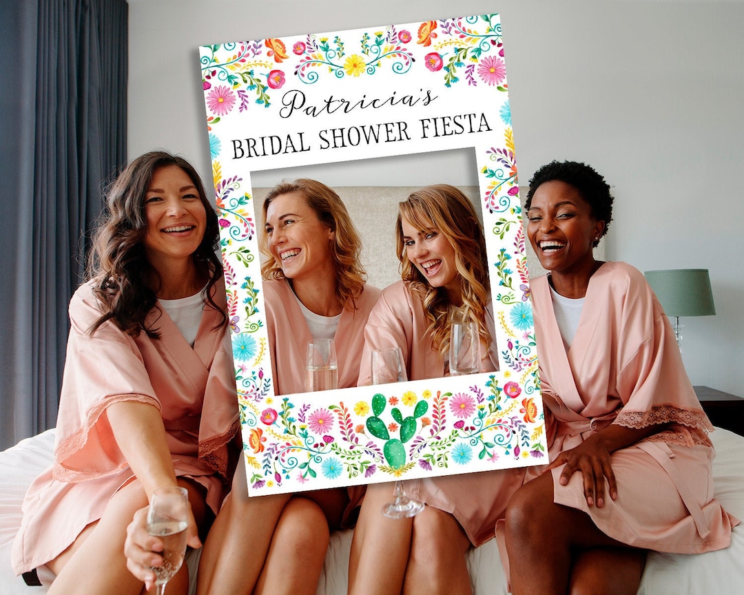 Fiesta Bridal Shower Fiesta Decorations Photo Booth Frame Fiesta Photo ...