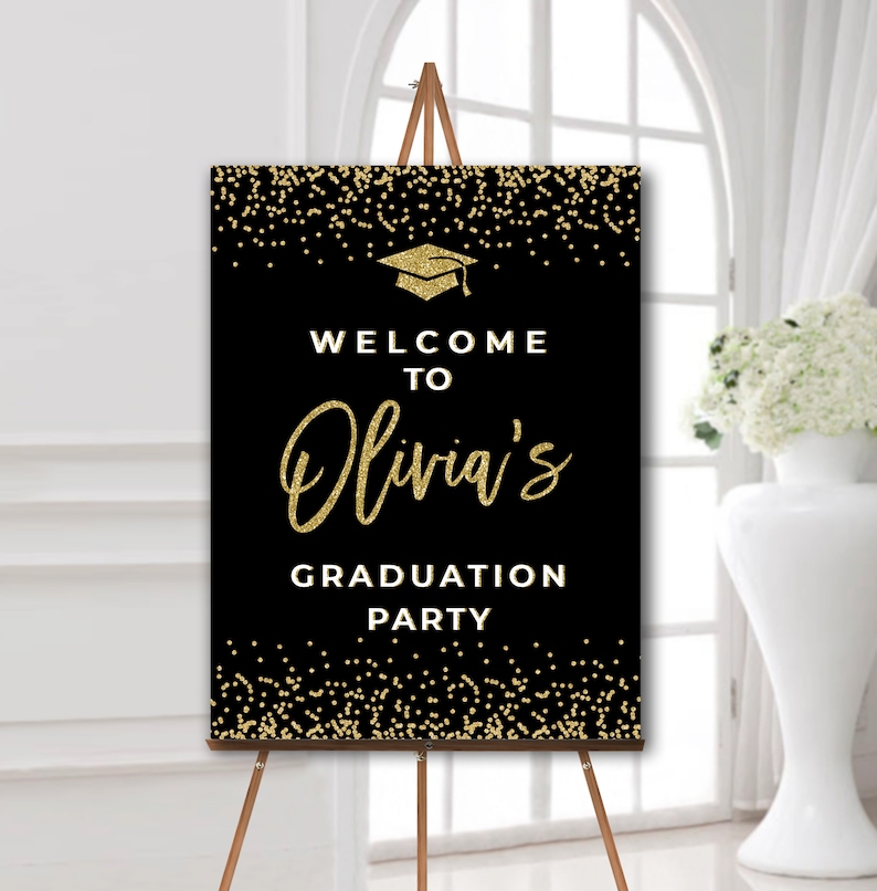 Graduation Party Welcome Sign, Graduation Foam Board, Graduation Party ...