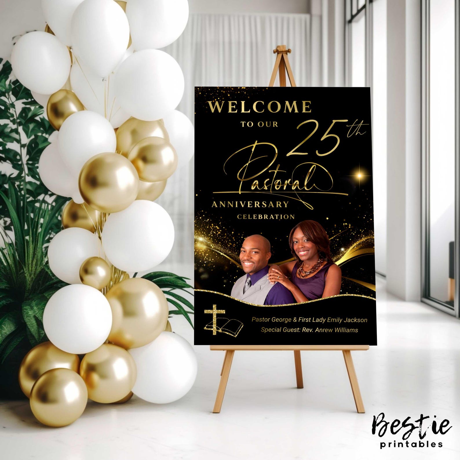 Pastoral Anniversary Welcome Sign, Church Celebration Poster ...