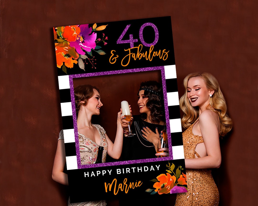 Halloween Birthday Decorations Purple Halloween Birthday Photo Booth ...