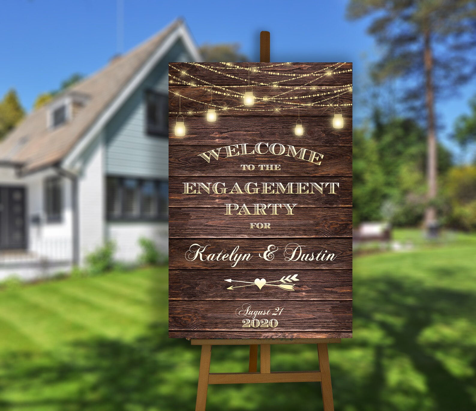 PRINTABLE Engagement party welcome sign Engagement party | Etsy