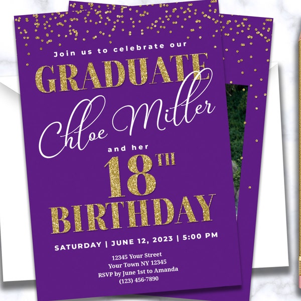 Combined Birthday and Graduation Party - Etsy