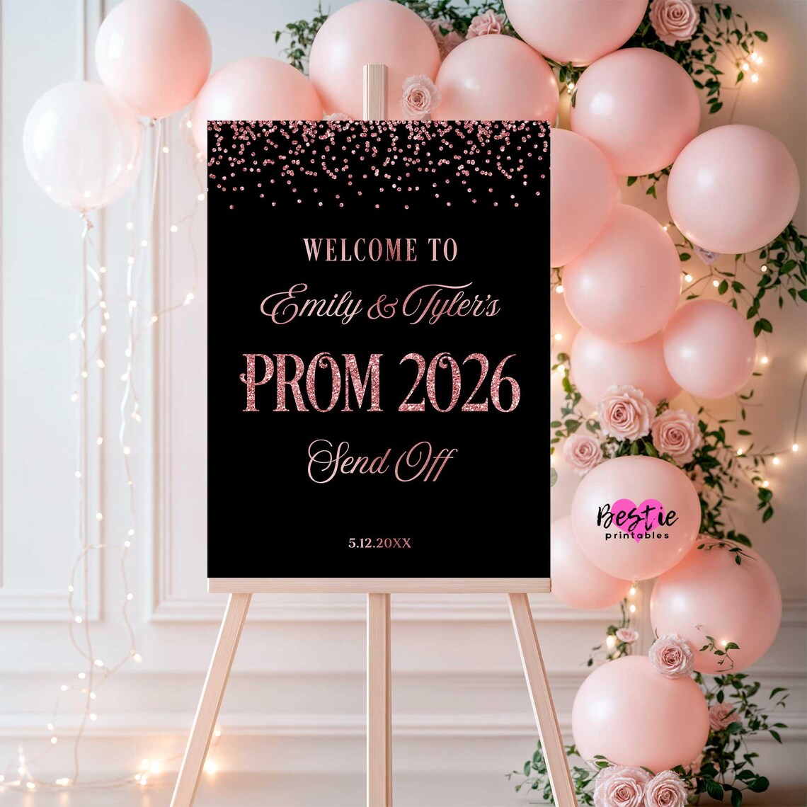 Prom Send off Party Sign, Senior Prom Send-off Poster, Welcome Sign ...