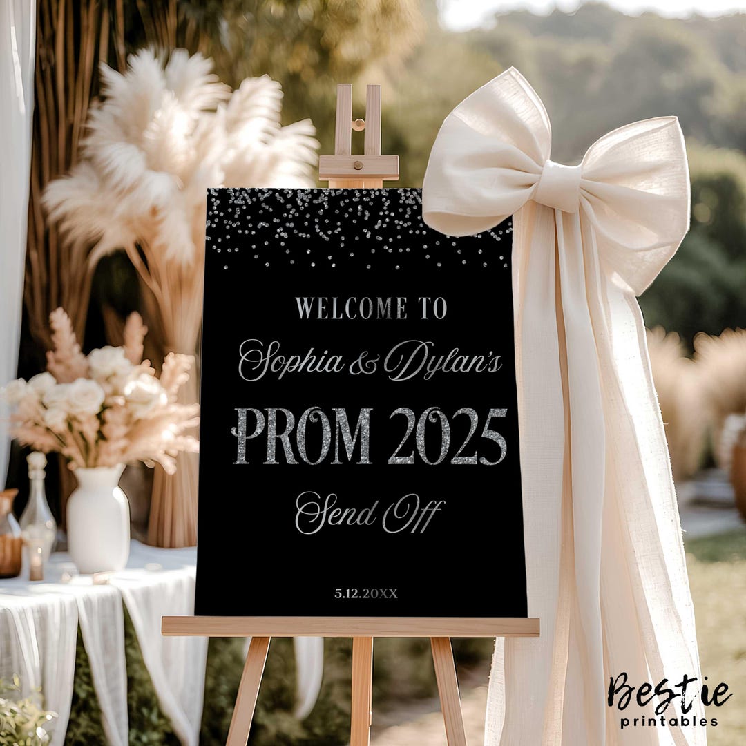 Prom Send off Party Sign, Senior Prom Send-off Poster, Welcome Sign ...