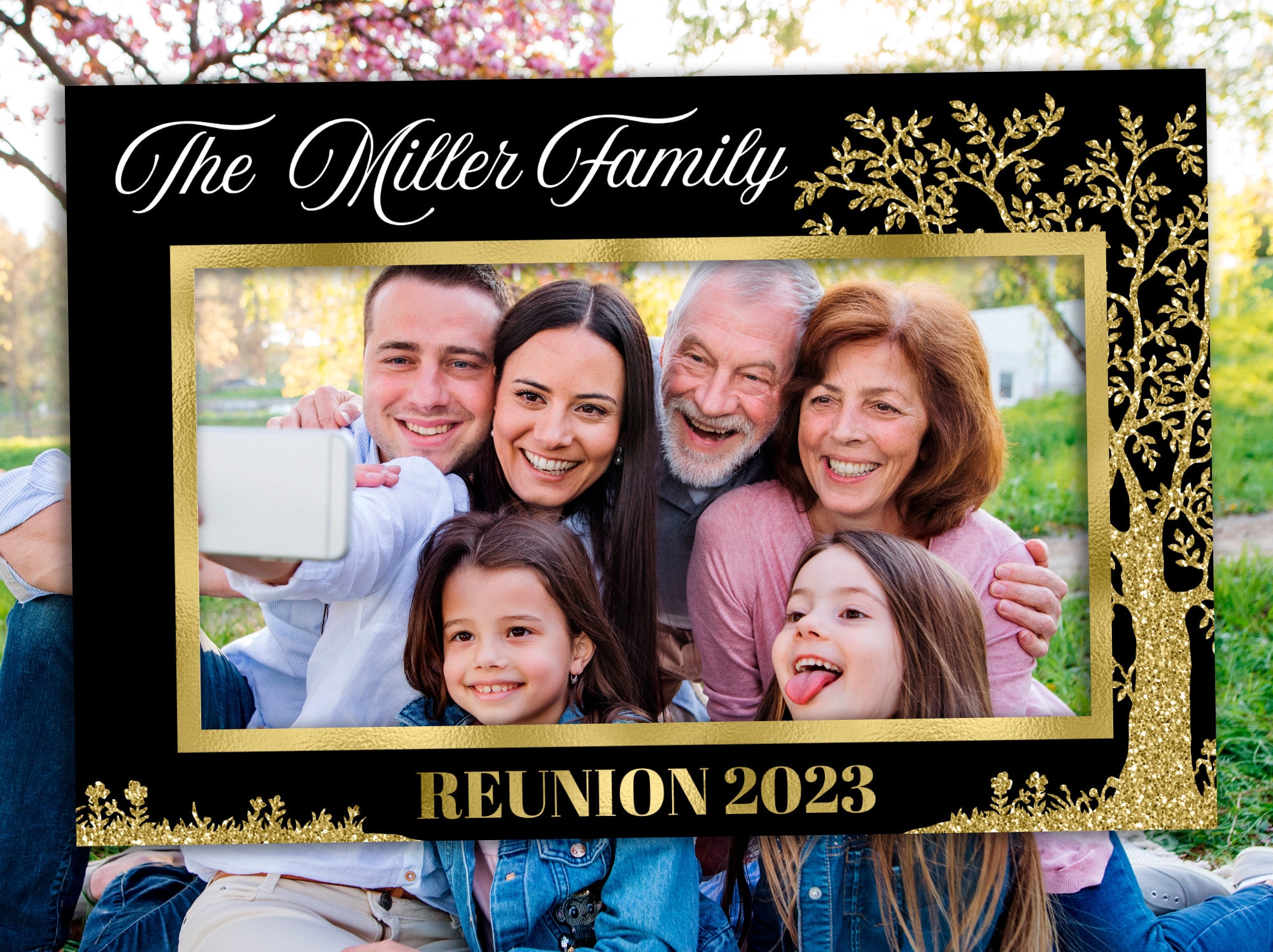 Family Reunion Photo Frame Family Reunion Photo Props Photo Booth Frame ...