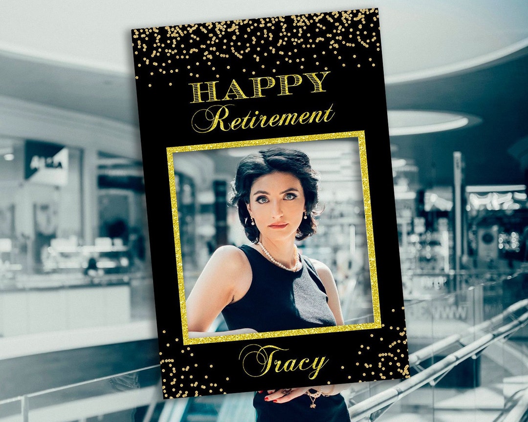 Retirement Photo Booth Prop Retirement Party Retirement Decorations ...