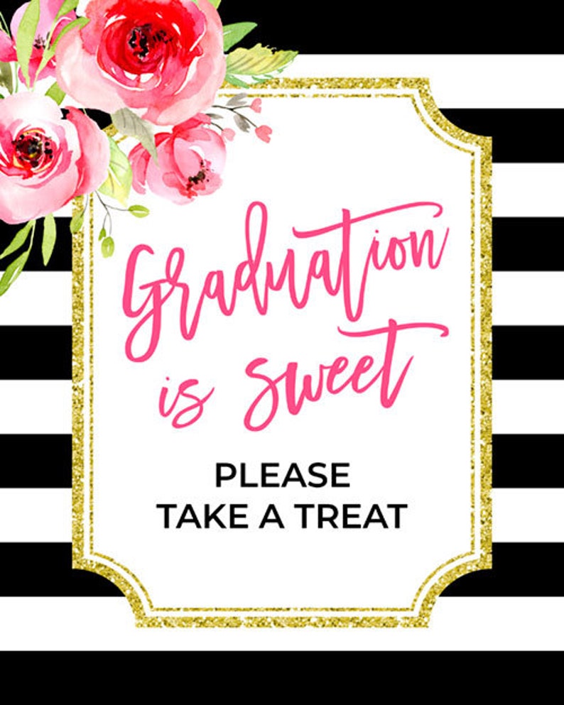 Graduation Dessert Table Sign Graduation Sign Printable - Etsy