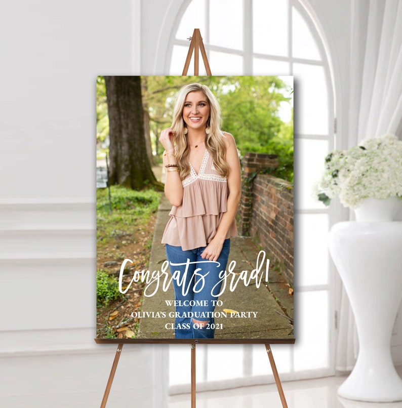 DIGITAL OR PRINTED Graduation Welcome Sign With Photo - Etsy