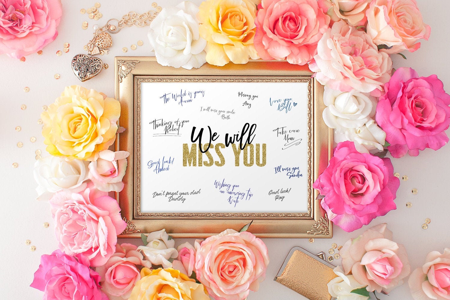 Farewell gift Farewell sign printable Guestbook sign printable | Etsy