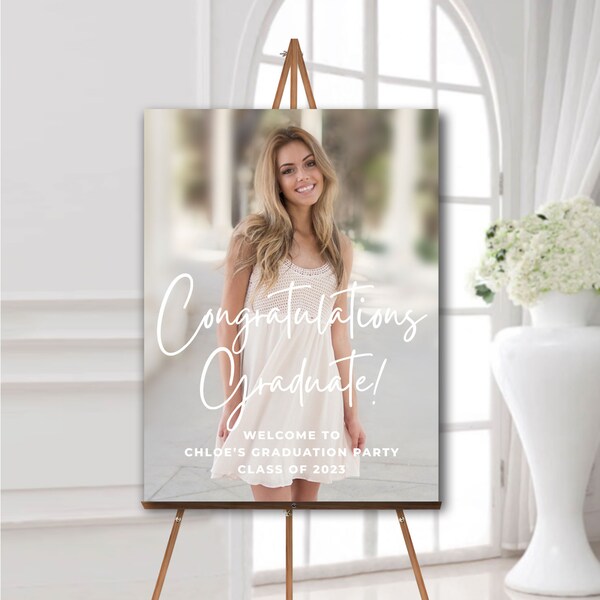 Graduation Poster Board With Picture - Etsy