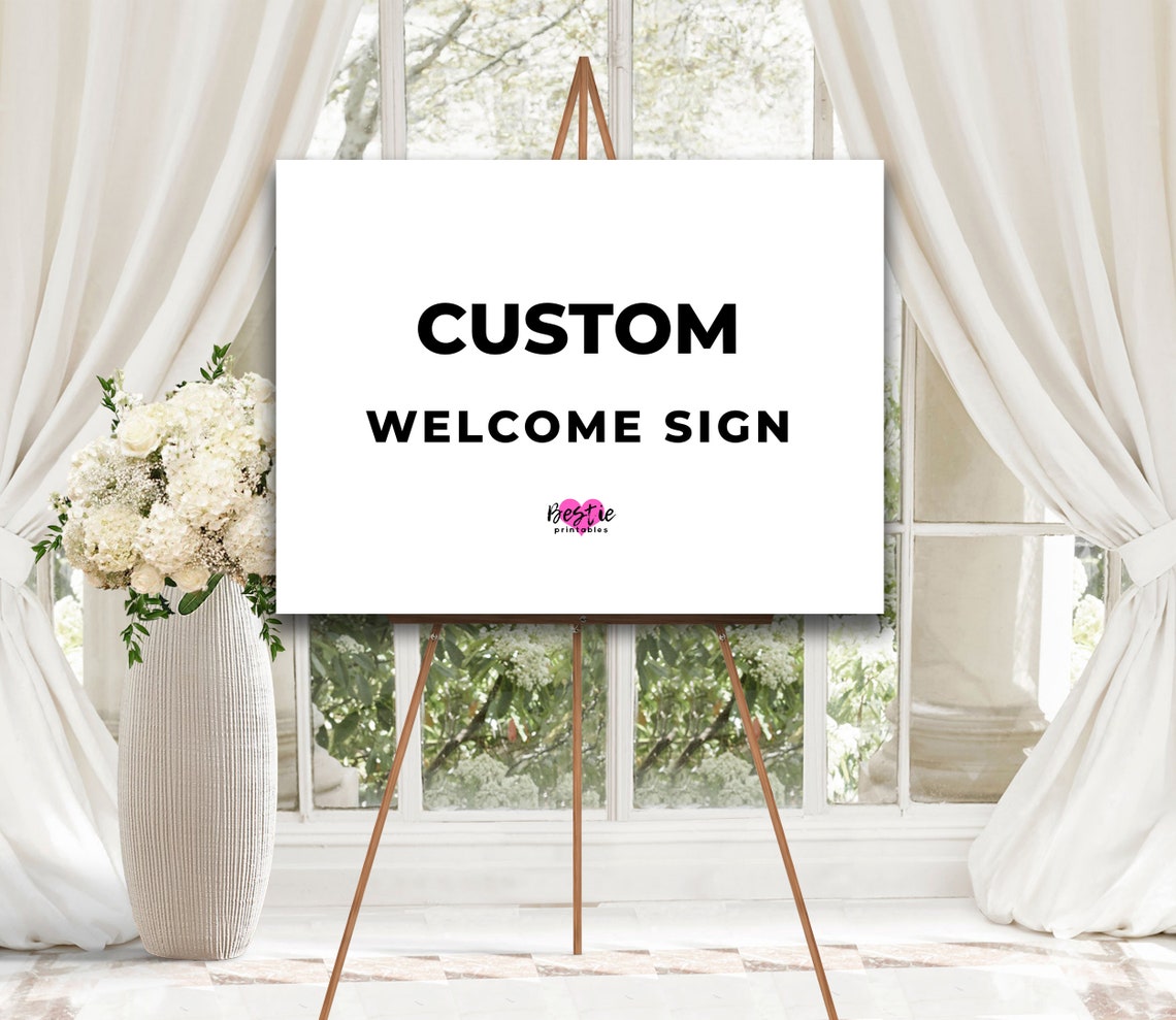 Custom Welcome Sign Custom Welcome Poster Custom Sign Custom - Etsy