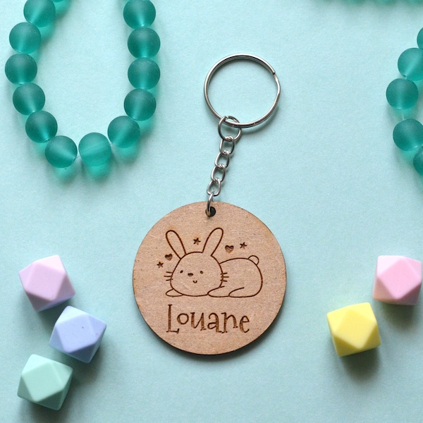 Wood Key Ring - Etsy