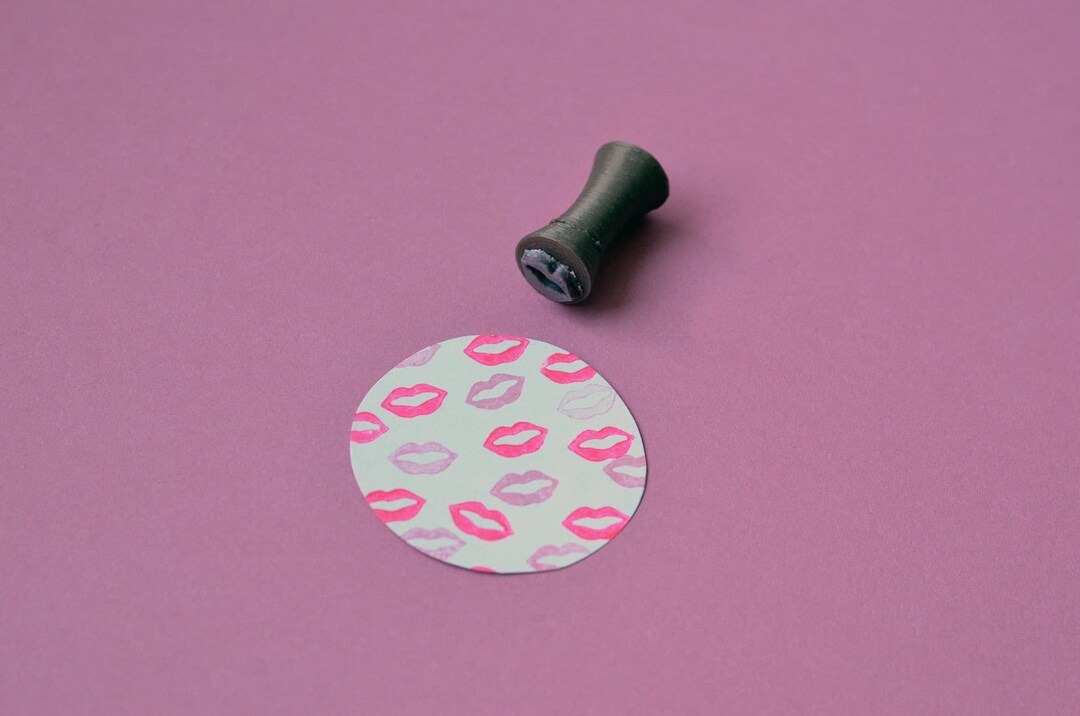 Mini Lips Stamp - Lipstick Stamp - Stamp for Planner - Etsy