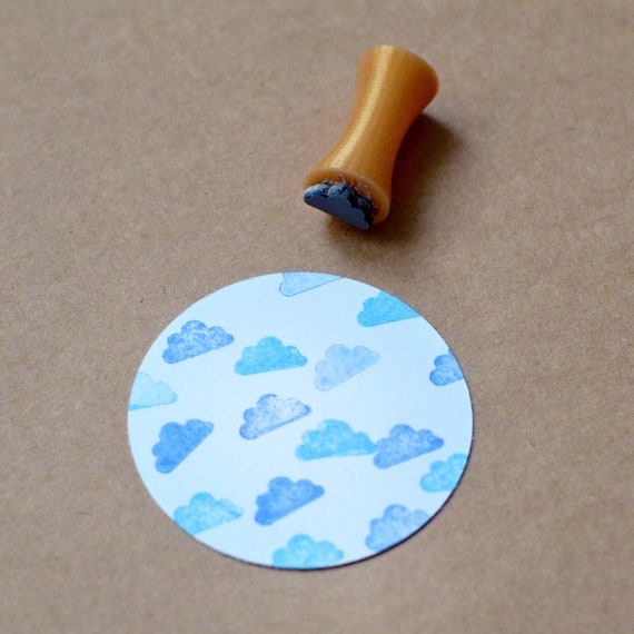Mini Cloud Stamp Cloud stamp Stamp for planner | Etsy