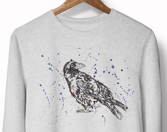 Raven Bird Sweater - Etsy