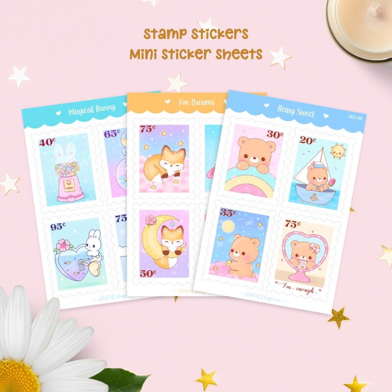 Stamp Stickers - Etsy