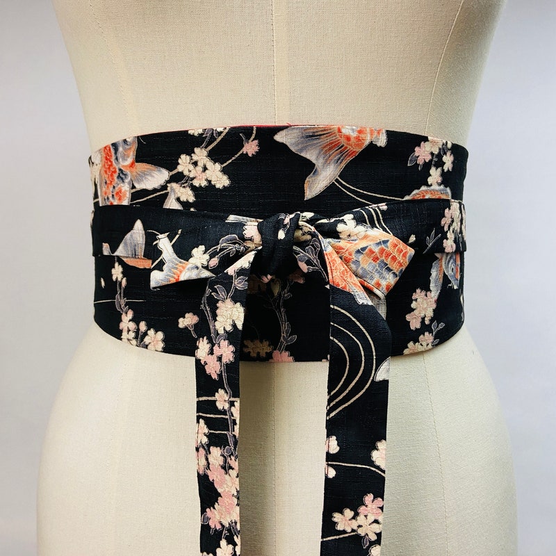 Black Obi Belt - Etsy