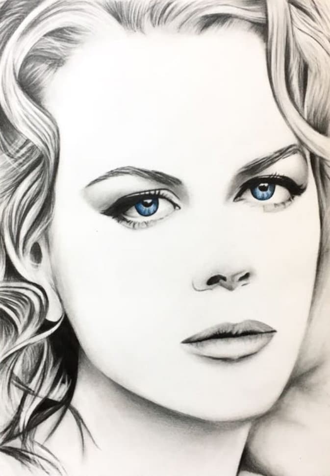 Nicole Kidman Art,nicole Kidman Portrait,nicole Kidman Drawing ...