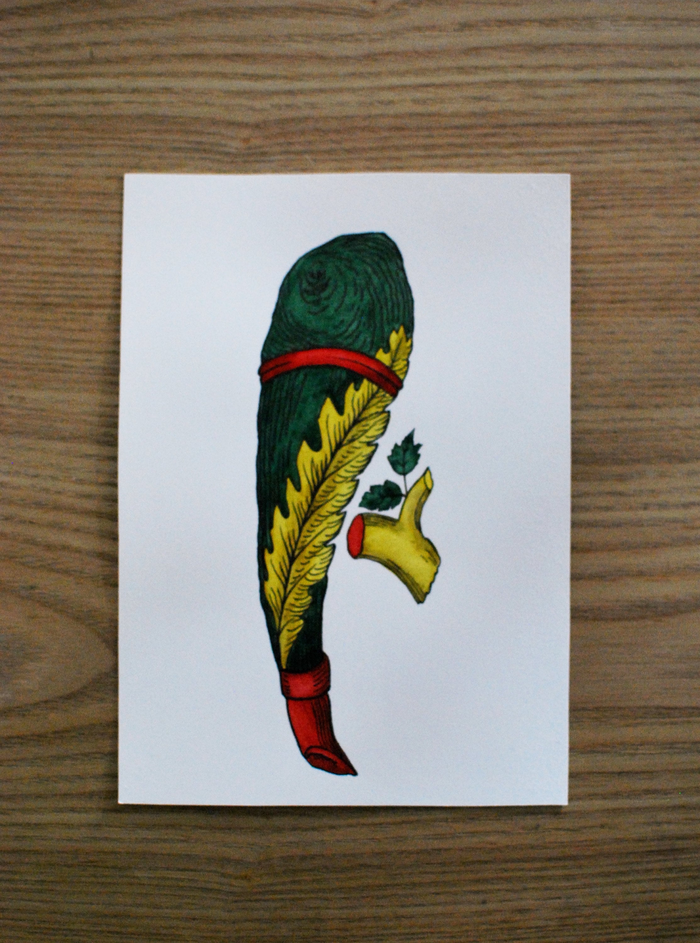 Quadro Asso di Bastoni sicilianoDipinto carta da gioco | Etsy Italia