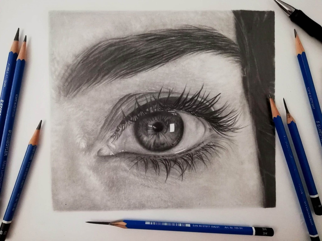 Custom Eye Painting, Eye Art, Eye Drawing Personalized, Custom Eye ...