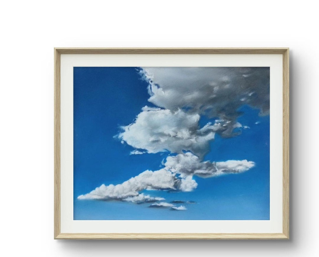 Cloud Painting,cloudscape Pastels Pencil,cloud Drawing Landscape,home ...