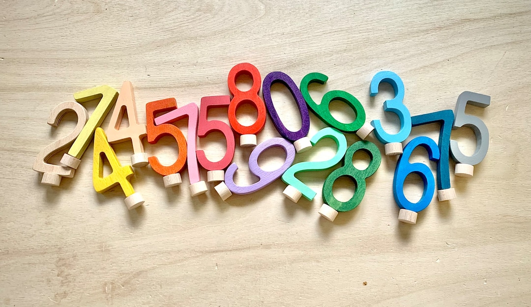 Colorful Number Pegs, Number Pegs, Birthday Ring, Birthday Spiral ...