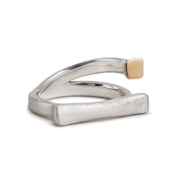 Mixed Metal Rings - Etsy