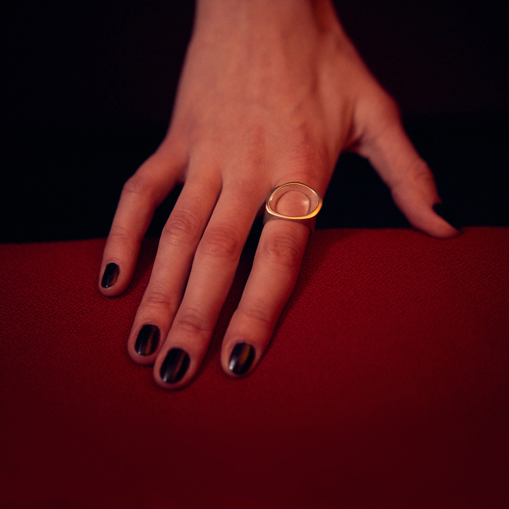 Modern Chunky Open Circle Unique Ring - Sterling Silver - Etsy