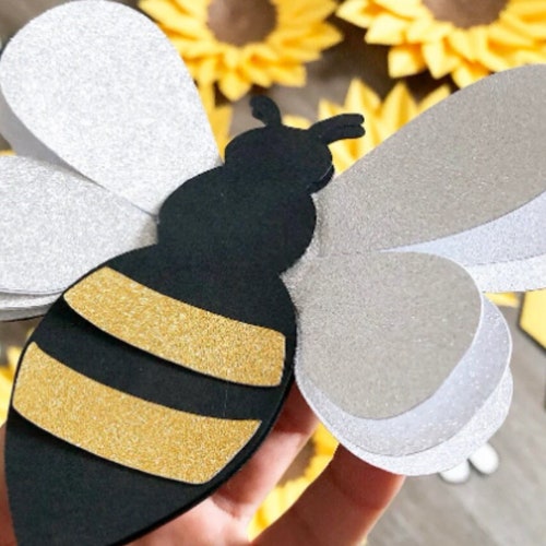 6pcs 3D Bumble Bee Paper Wall Decor What Will It BEE - Etsy