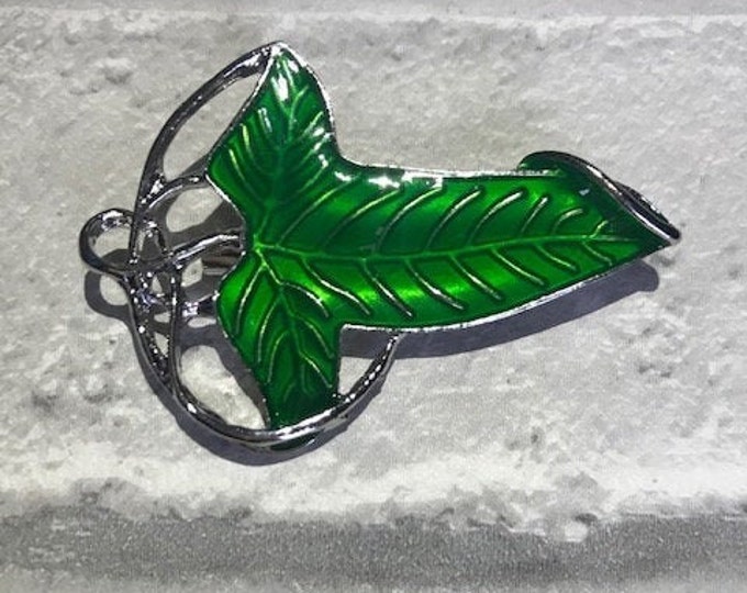 Lord of the Rings the Hobbit Leaf Brooch, Badge, Enamel Pin, LOTR JRR ...