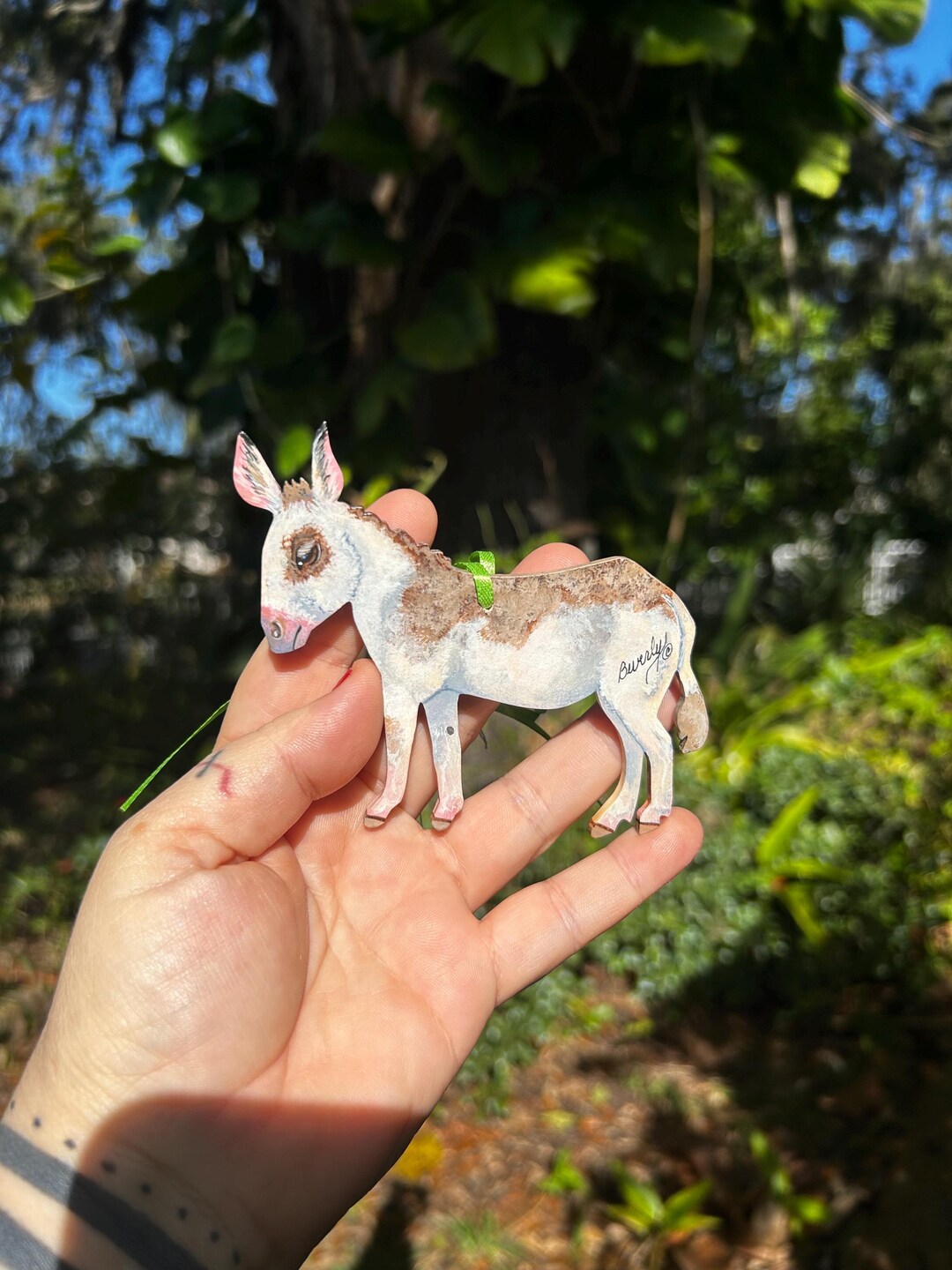 Handmade Wooden Burro : Hand-painted, Detailed Design - Etsy