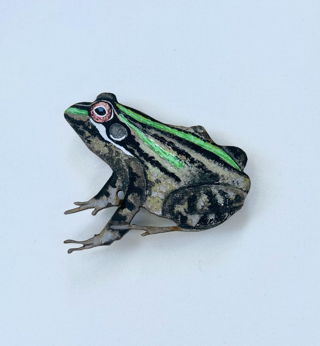 Leopard Frog Magnet: Beverly Osborne Art Replica, Wooden Laser Cut - Etsy