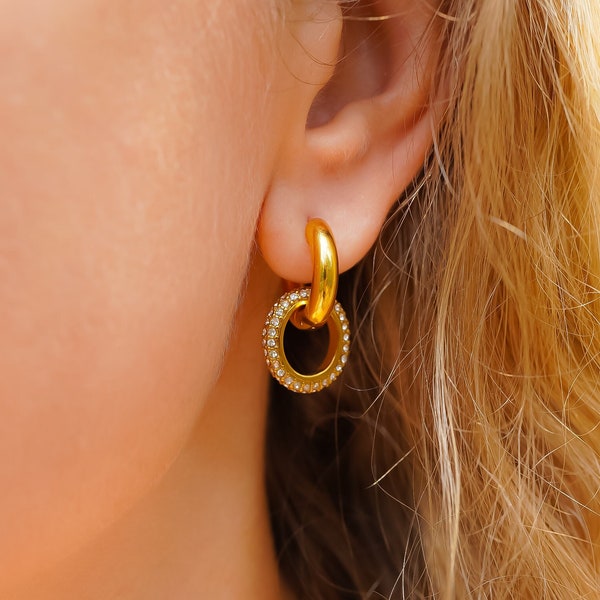Chunky Gold Earrings - Etsy