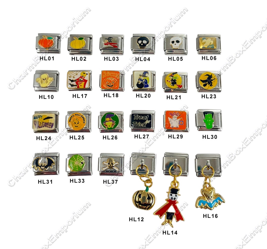 Halloween Italian Charms Your Choice 9mm for Italian Charm Bracelet ...