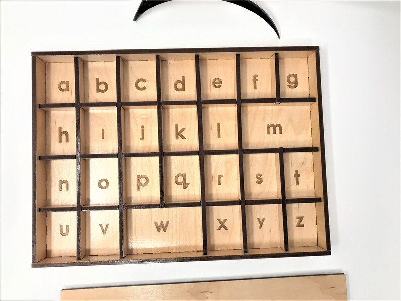 Montessori Movable Alphabet Movable Alphabet Lowercase OR | Etsy