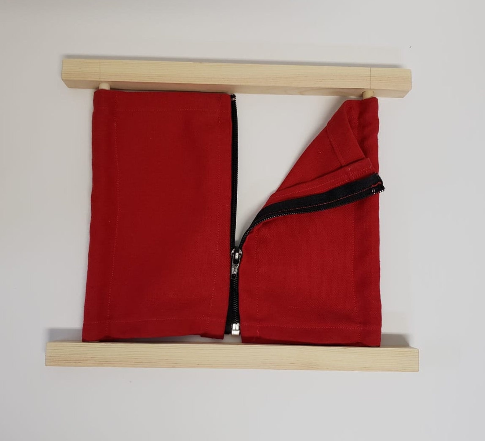 Montessori Dressing Frame Zipper Dressing Frame Toddler's Montessori ...