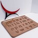 Montessori Wooden Tracing Board Lowercase Letters Montessori English ...