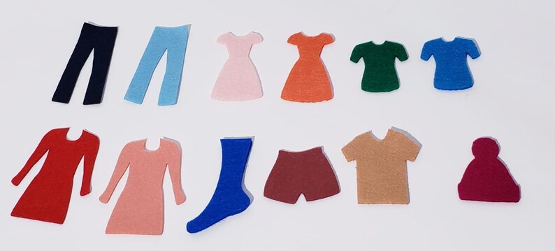Pack of 12 Extra Clothes for Montessori Clothesline Activity - Etsy